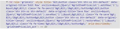 jquery jqgrid shows exact code on the page which should be icon