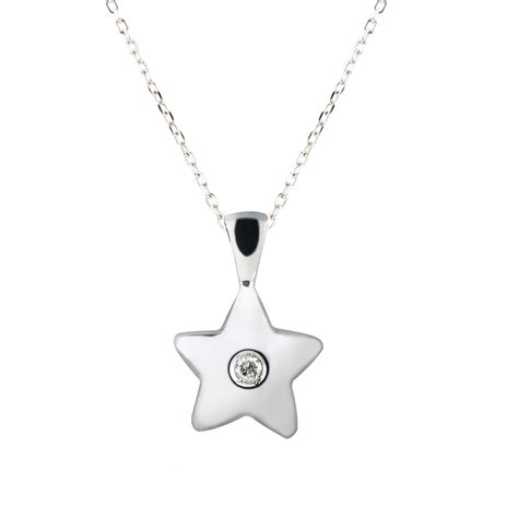 Colgante estrella Diamante Oro Blanco KTS C REF C Joyería Payber
