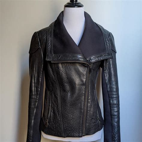 100 Geniune Leather Black Moto Style Leather Jacket Depop