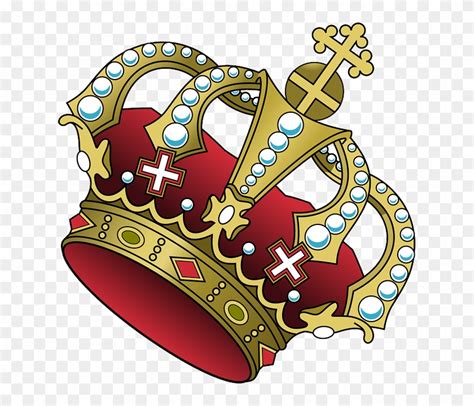 Tilted King Crown Clip Art