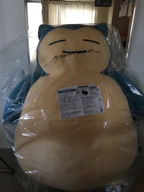 『絶対に起きられないカビゴンクッション』が届いたお宅続々！本当にデカい！デカすぎて家に入らない！ Togetter トゥギャッター