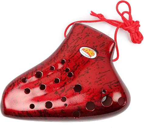 Amazon TNG オカリナ 楽器 12穴 トリプル アルト C調 プラスチック AC Ocarina 管吹奏 樹脂 運指表