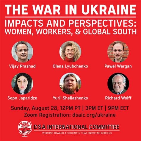 Dsa Webinar On The War In Ukraine Sunday August 28 3pm Et Rcanadaleft