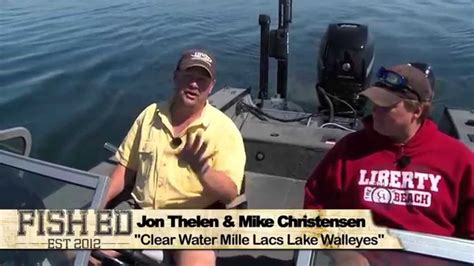 Fish Ed Clear Water Mille Lacs Lake Walleyes Youtube