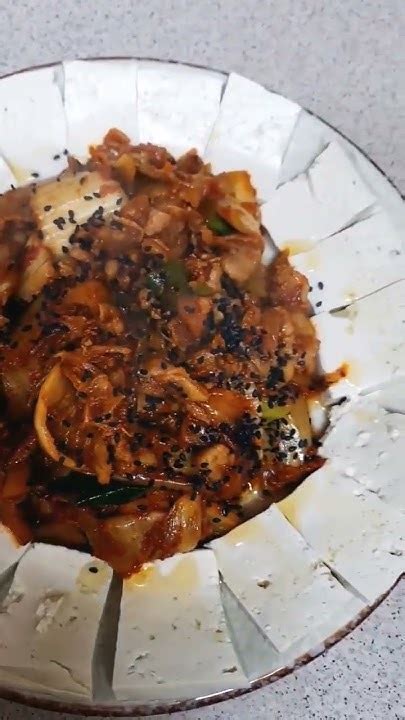 김이 모락모락 두부김치 쇠주 한잔 🍻 🍻 두부김치 소주한잔 먹방 안주 Youtube