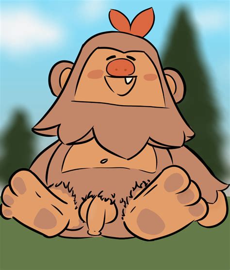 Rule 34 3 Toes Balls Belly Big Nose Biped Blurred Background Blush