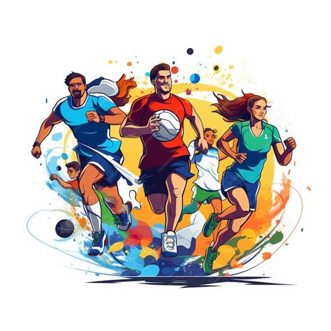 Free Vector Sports Art Illustration Premium Ai Generated Vector