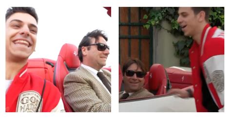 Matteo Di Pietro E Il Giro In Ferrari Con Il Padre Paolo Il Bacio Al
