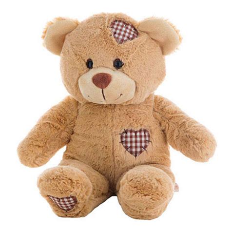 Brown Patches Bear (16") - Teddy Mountain