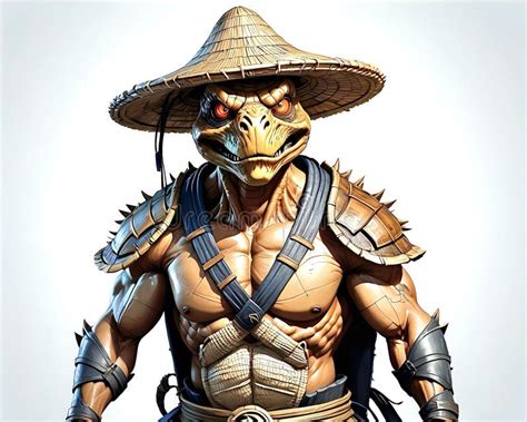 Karate Turtle In Ninja Fighting Stance Cartoon Character Stock Illustration Illustration Of