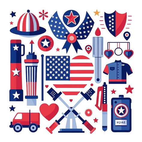 Premium Vector Vector Collection Patriot Day Celebration Elements