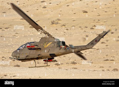 Israeli Air Force Iaf Helicopter Bell Ah Cobra In Flight Stock