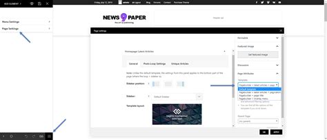Newspaper Theme Page Templates Introduction