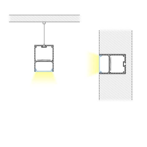Suspended Ceiling Lighting Led Diffuser 448mm Inner Width Qsg 5078