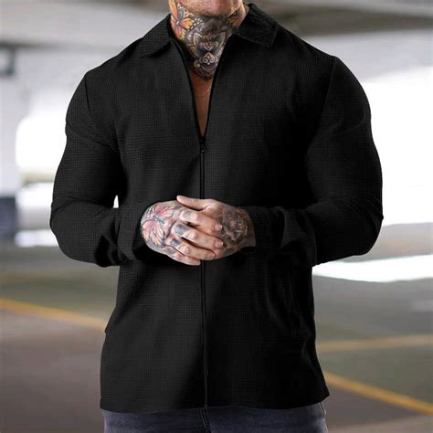 Jacenvly Mens Full Zip Cardigan Sweater Slim Fit Cable Knitted Zip Up