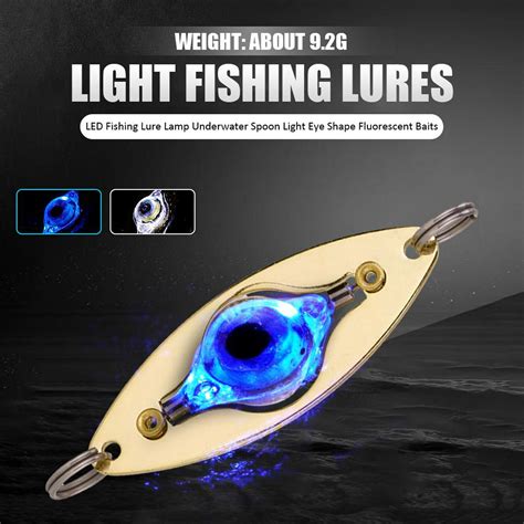 Lámpara De Señuelo De Pesca Led Luz Subacuática Forma De Ojo Cebos