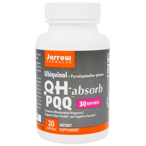 Ubiquinol (QH) + PQQ, 30 ó 60 Perlas de Jarrow FormulasJarrow Formula ...
