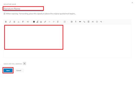 How To Add An Email Signature In Zoho Mail Gimmio