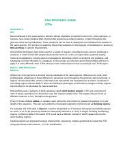 DNA Profiling Activity Babe 2 DNA PROFILING USING STRs INTRODUCTI ON Most Individuals Of