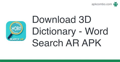 3d Dictionary Word Search Ar Apk Android App Free Download