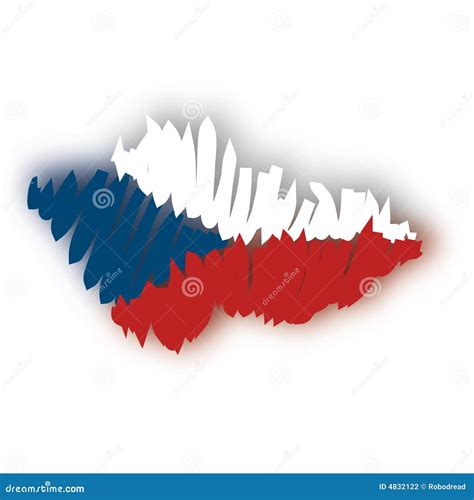 Vector Map Czech Republic Stock Vector Illustration Of Shadow 4832122