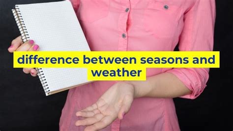 Difference Between Seasons And Weather Sinaumedia