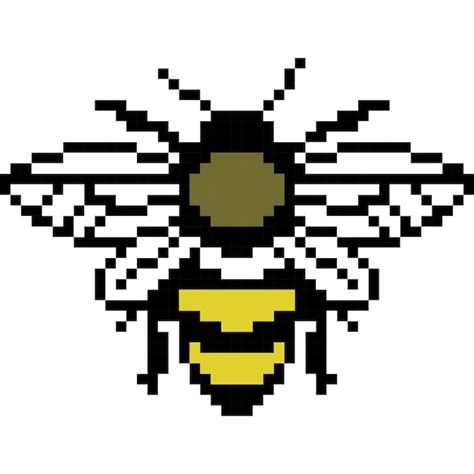 Premium Vector Bee Cartoon Icon In Pixel Style