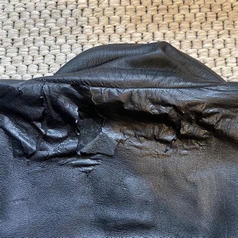 Zara Faux Leather Biker Jacket Polyester Depop