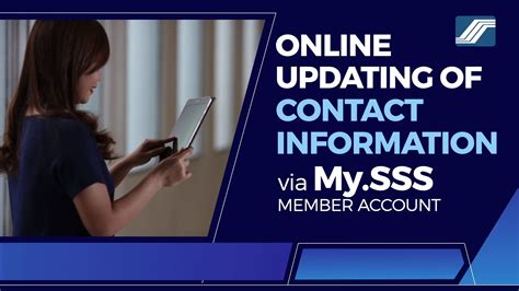 Online Updating Of Contact Information Via My Sss Member Account