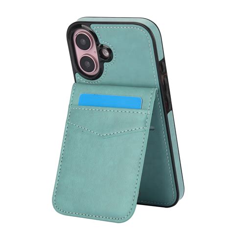 For Iphone 16 15 14 13 12 Pro Max 78 Leather Card Holder Wallet Case