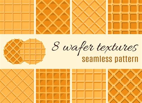 Conjunto Vectorial De Patrones Sin Fisuras La Textura Del Gofre Un Cono