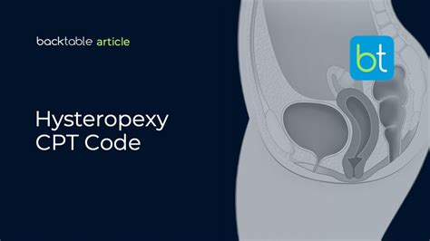 2025 Hysteropexy Cpt Code Backtable