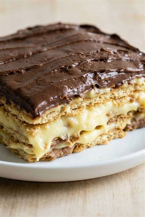 No Bake Eclair Cake Recipe Easy Homemade Dessert Melanie Cooks