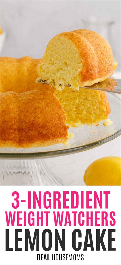 3 Ingredient Weight Watchers Lemon Cake ⋆ Real Housemoms