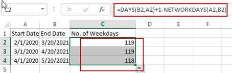 Calculate Weekends Between Two Dates Excel Catalog Library
