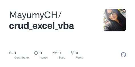 GitHub MayumyCH Crud Excel Vba