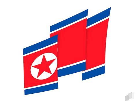 Premium Vector North Korea Flag In An Abstract Ripped Design Modern
