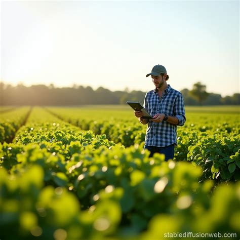 Smart Farming Scene Image Stable Diffusion Online