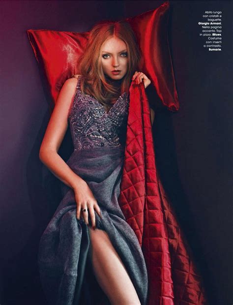 Lily Cole In Glamour Magazine Italy December Issue Hawtcelebs