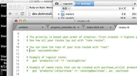 09 Rootの設定をしよう 【旧版】ruby On Rails 4入門 プログラミングならドットインストール