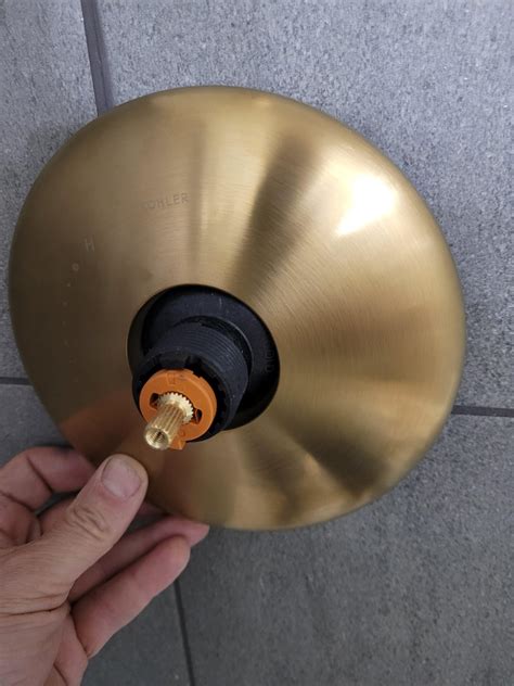 Kohler Shower Handle Faceplate Doesnt Slide On Rplumbing