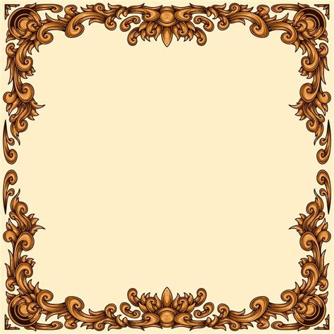 Classic Style Frame Design With Exquisite Engraving And Luxury 21219270