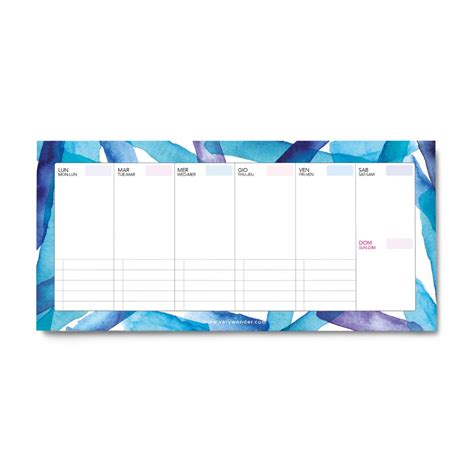 Small Weekly Planner Ocean