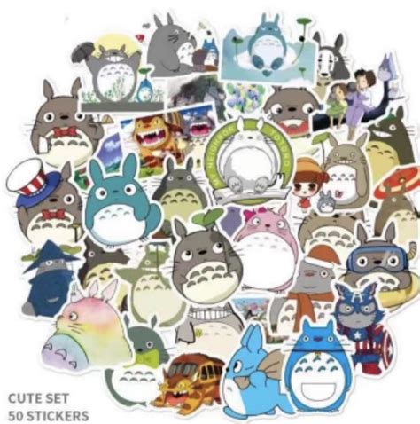 My Neighbor Totoro Characters Stickers 50pcs 999 The Mad Shop