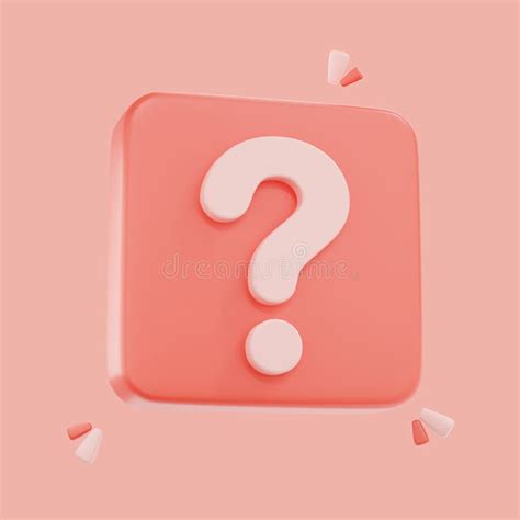 D Render Question Mark Speech Bubble Icon Message Box With Question