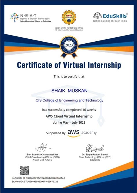 Shaik Muskan On Linkedin Aicteeduskillsinternship Cloudcomputing