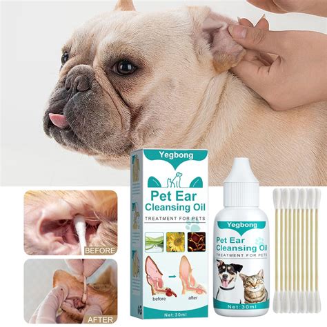 Shenyoushop Portable Ear Cleansing Oil Clean Earwax Buildup Pet Ear