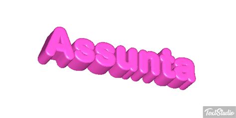 Assunta Name Animated  Logo Designs