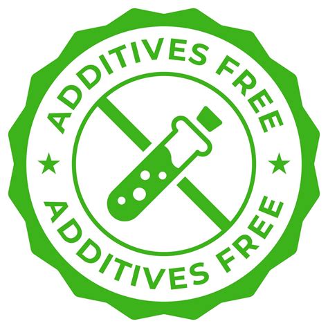 Additives Free Label Icon Illustration Additives Free Green Logo
