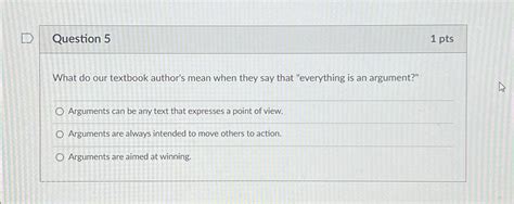 Solved Question 51 ﻿ptswhat Do Our Textbook Authors Mean